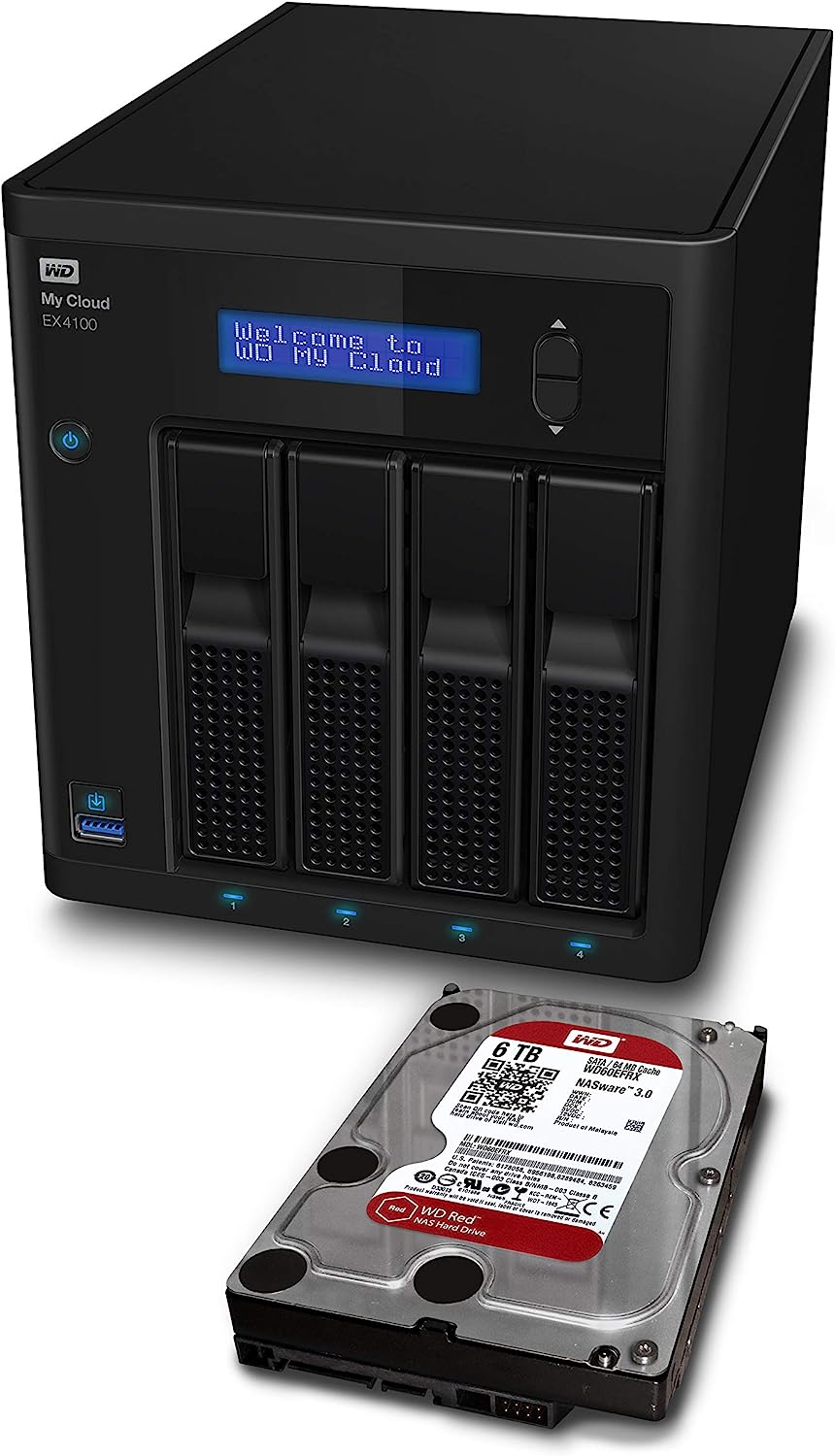 مشخصات ذخیره ساز تحت شبکه مدل Wd Ex4100 My Cloud Diskless - ارسال ۱۰ ...