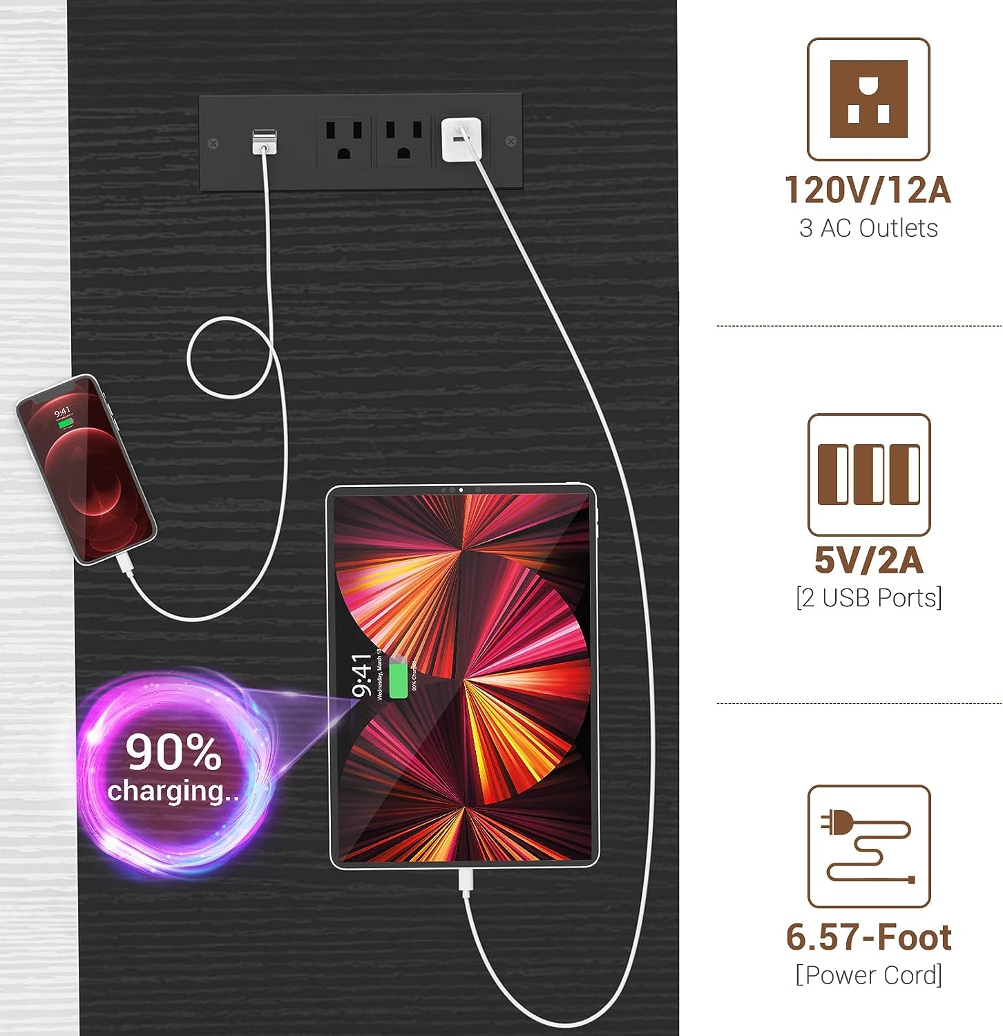 مشخصات میز کامپیوتر با پایه مانیتور متحرک مدل armocity Computer Desk 55 ...